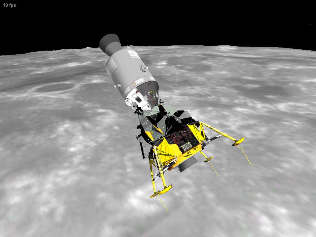 Eagle Lander 3D Orbital Flight